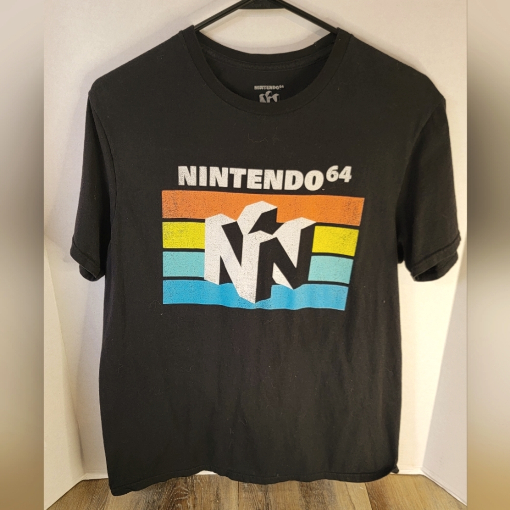 Nintendo 64 Vintage Retro Short Sleeve Tshirt Size La… - Gem